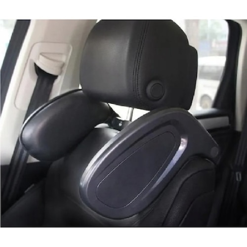 Perna auto tetiera, Mmgoqqt, Piele ecologica, 37.5x23x13.5 cm, Negru ...