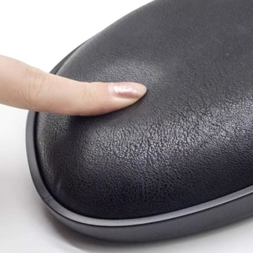 Perna auto tetiera, Mmgoqqt, Piele ecologica, 37.5x23x13.5 cm, Negru ...