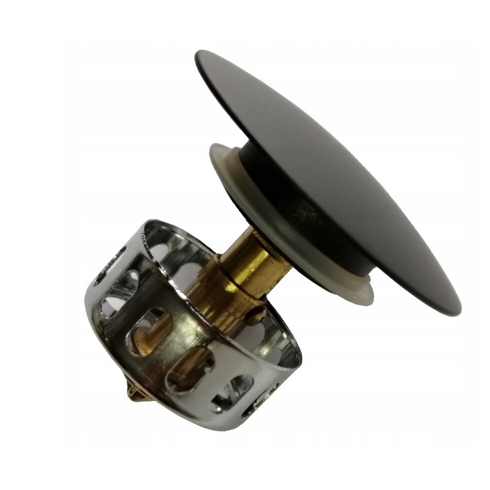 Ventil Universal klik-klak, actionare push-up, finisaj negru mat - eMAG.ro