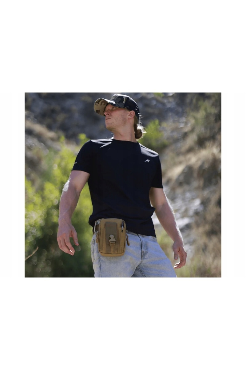 Borseta MOLLE, prindere pe curea, 2 buzunare cu fermoar, 18cm x 12cm x ...