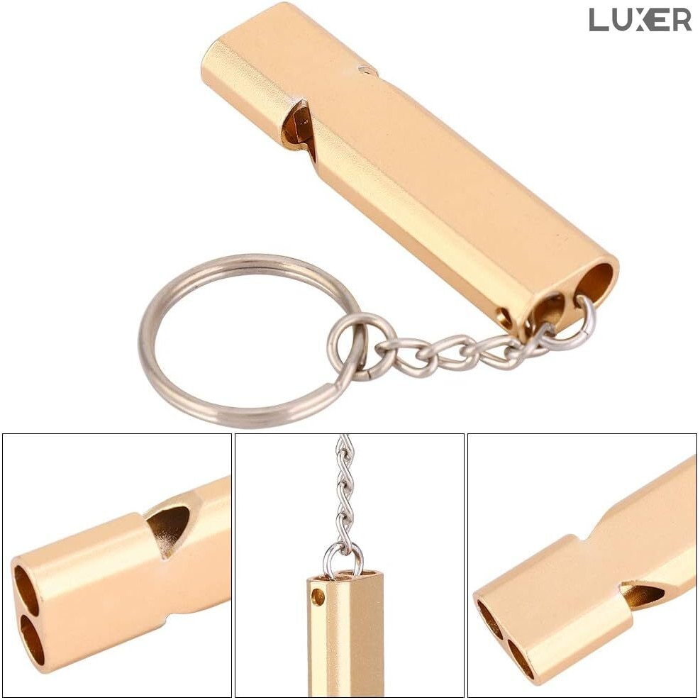 Fluier Dual din Aluminiu pentru Drumetii, Activitati Fizice, Dresare ...