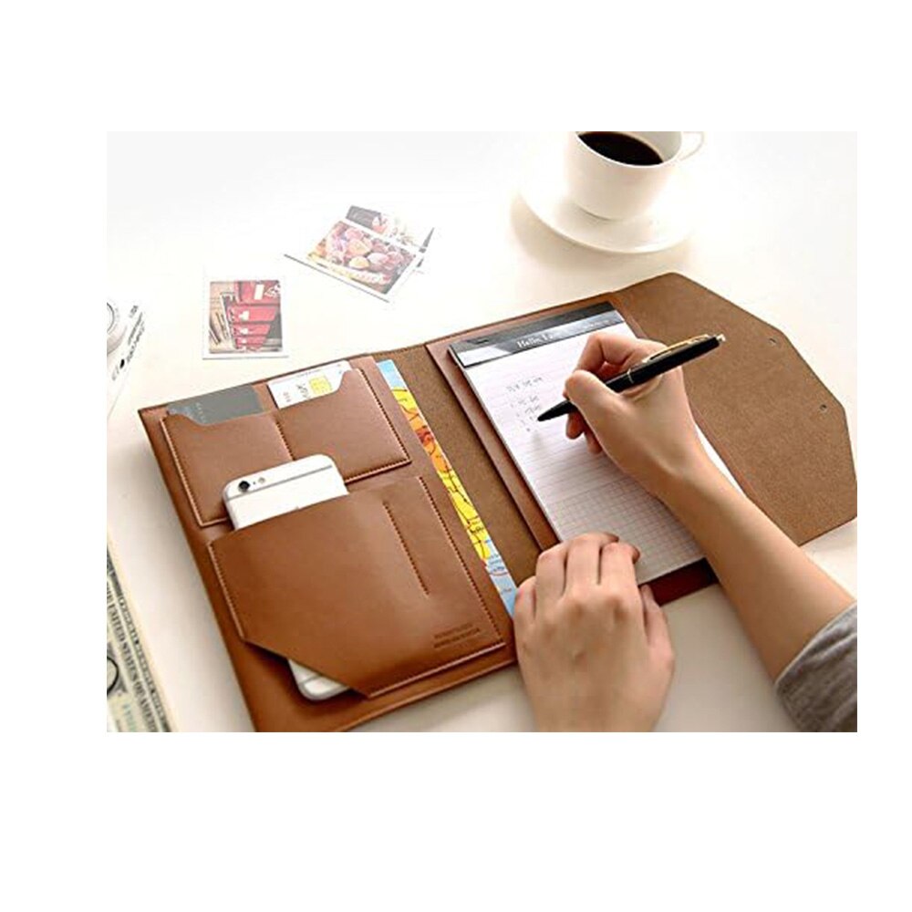 Mapa pentru documente, Sunmostar, Piele, Maro - eMAG.ro