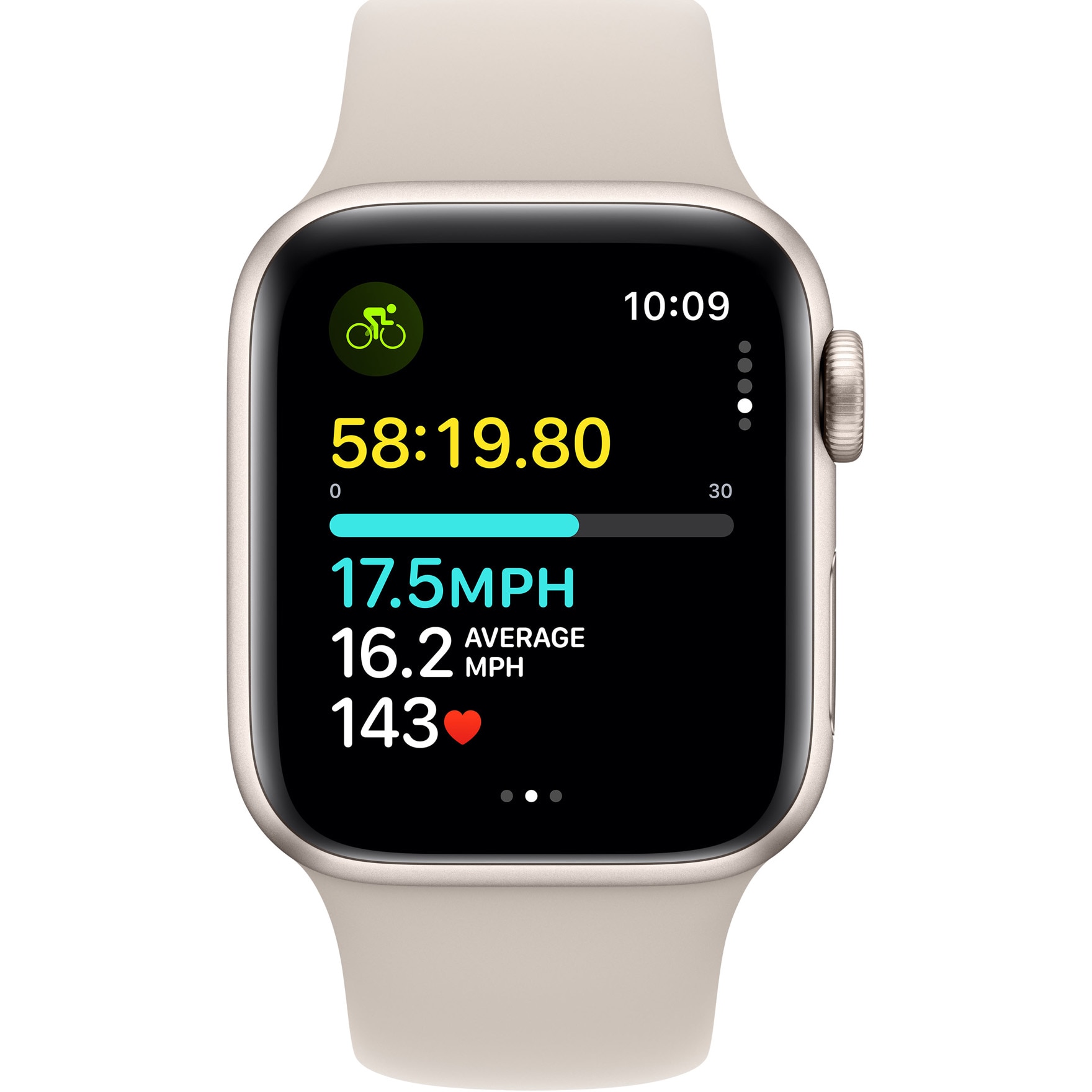 Смарт часовник Apple Watch SE2 v2, 40 мм, Starlight Aluminium Case ...