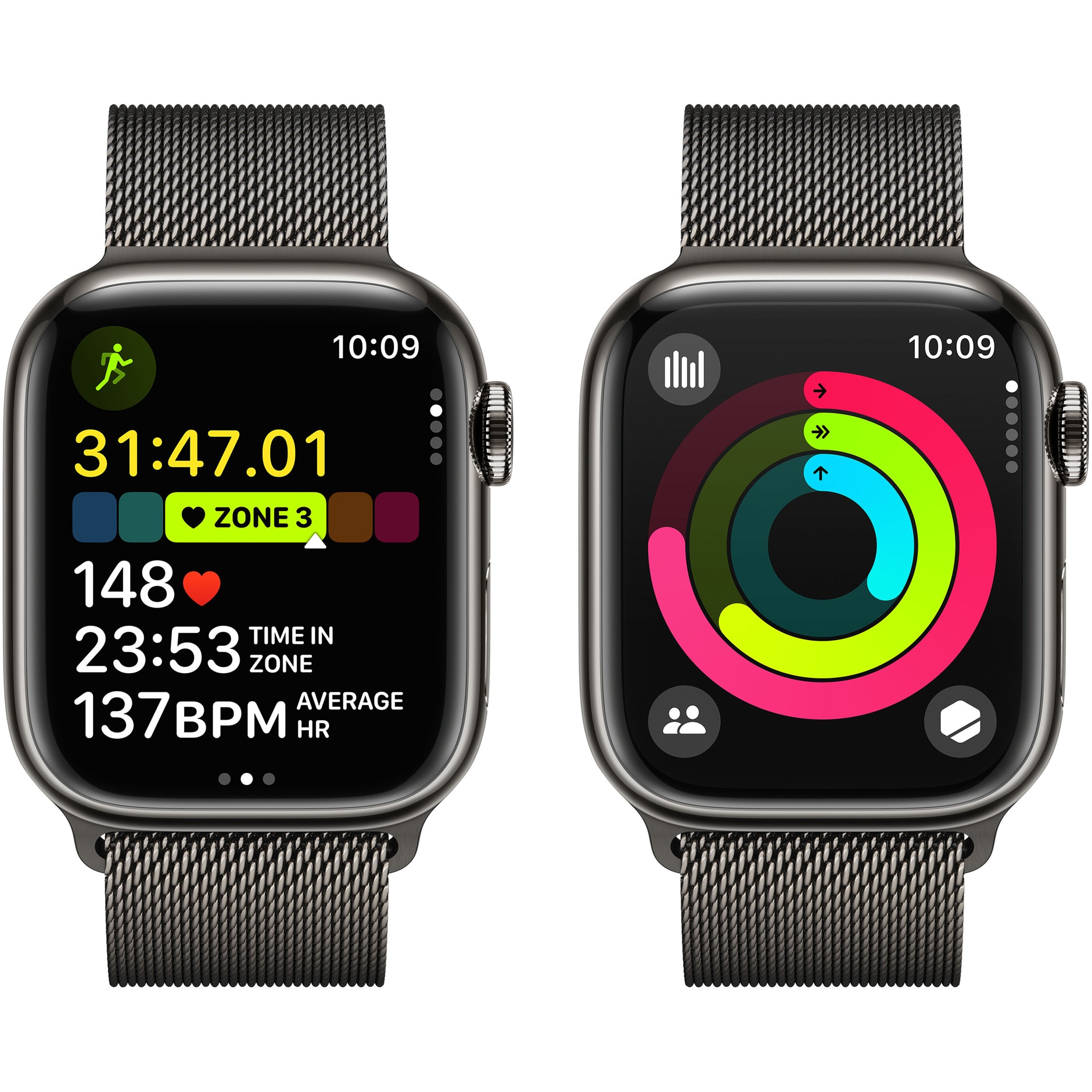 Apple Watch 9, GPS, Cellular, Carcasa Graphite Stainless Steel 41mm ...