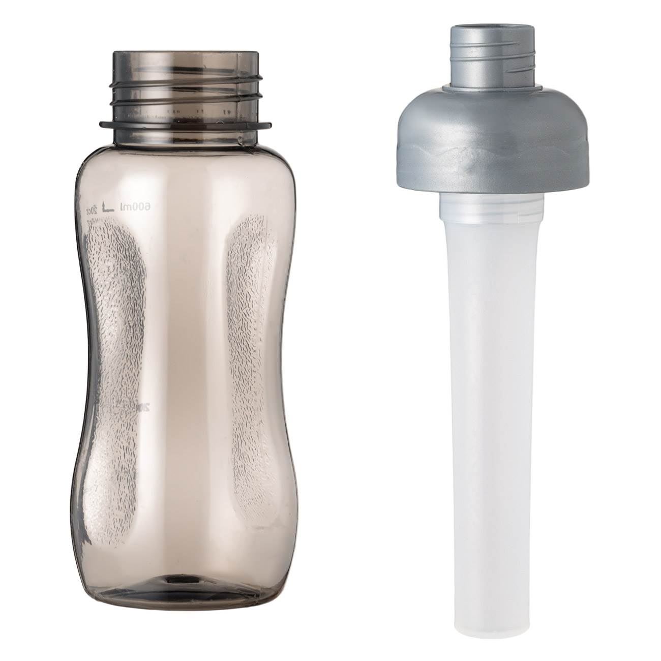 Sticla pentru apa sport din plastic neagra transparenta cu acumulator ...
