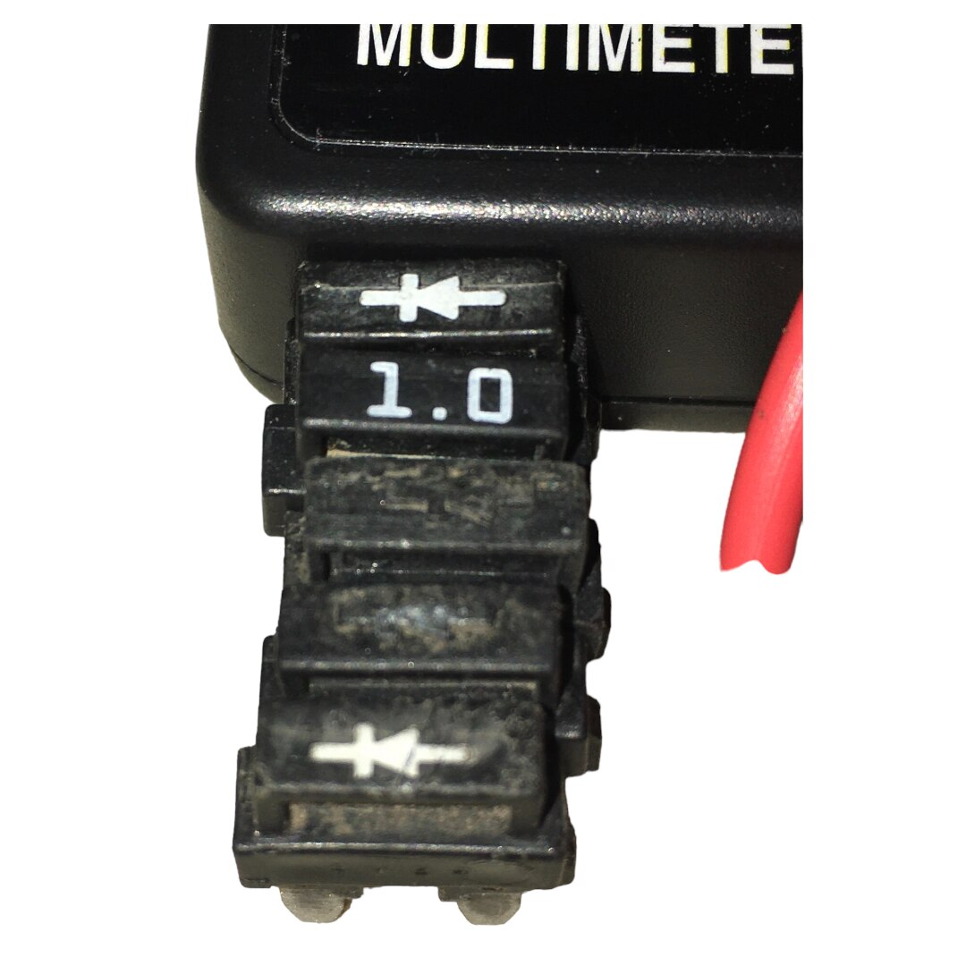 Siguranta auto tip DIODA cu lame tip piciorus, indica sensul de trecere ...