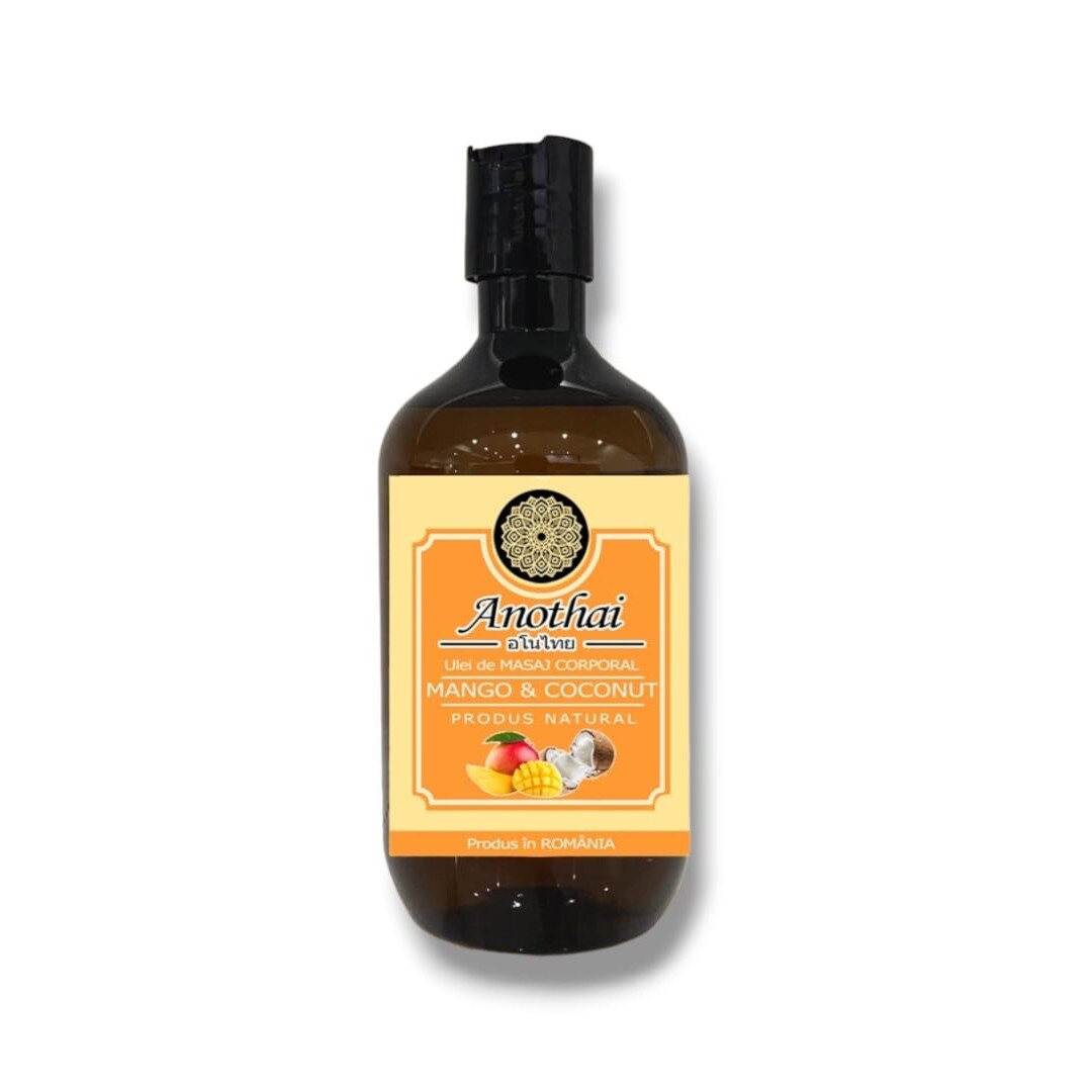 Masszázsolaj Anothai Mango & Coconut 1000 ml, természetes 100%, SPA ...
