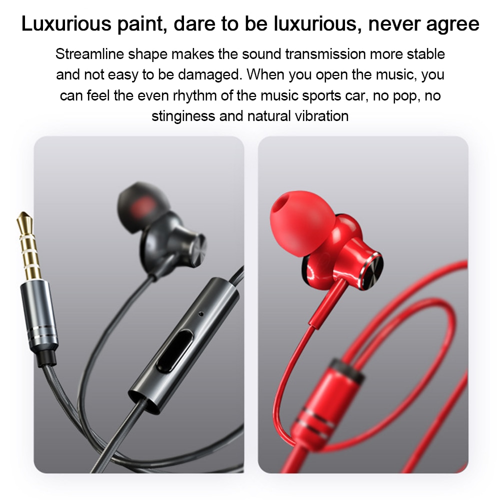 Casti USB Type-C, Casti in-ear, Stereo, Bass cu anulare a zgomotului ...