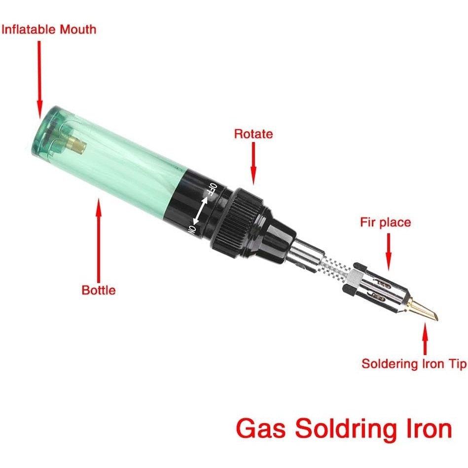 Torta cu gaz pentru pistol de lipit, Sunmostar, Inox/Plastic, Argintiu ...