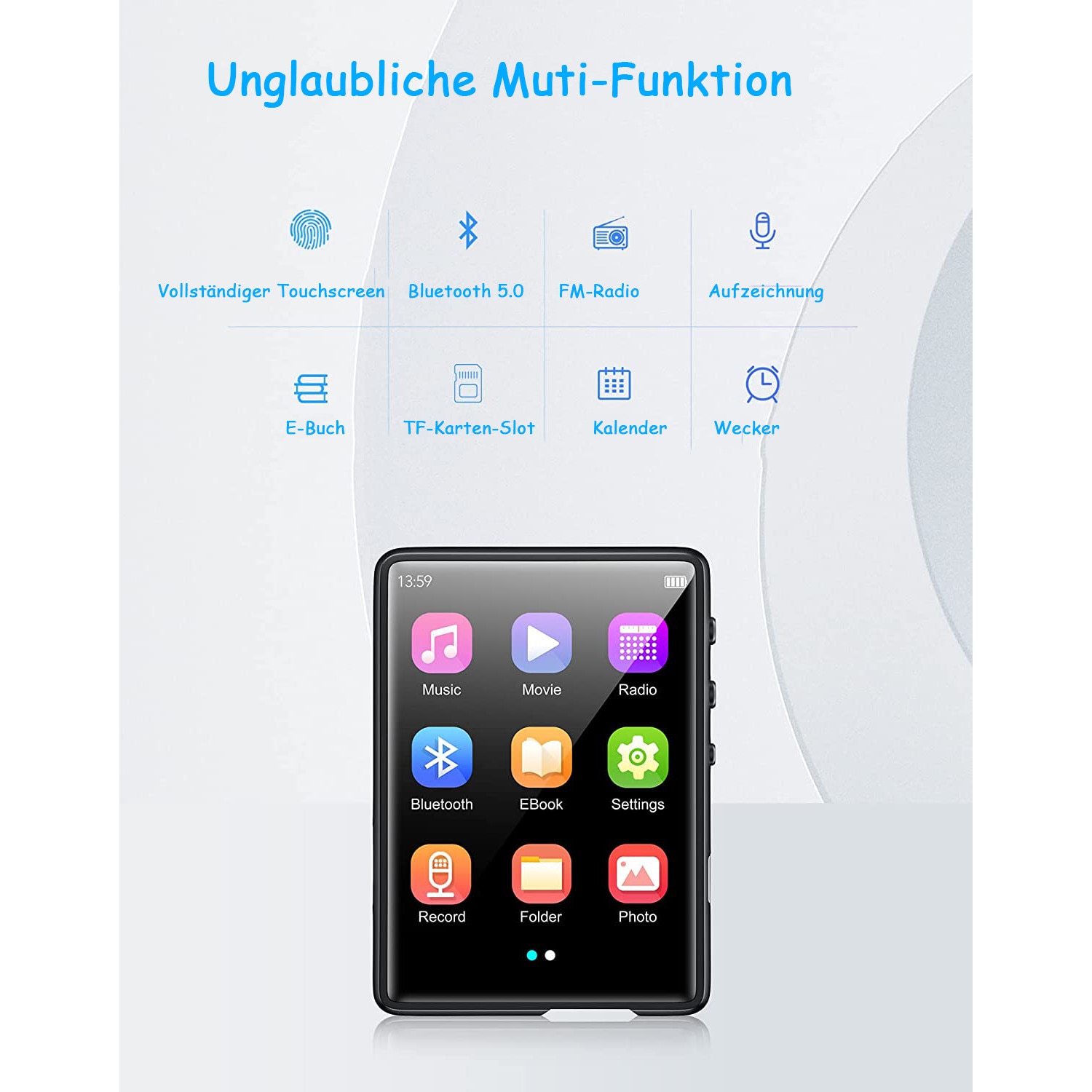 MP3 Player Bluetooth, 16 BG, Negru - eMAG.ro