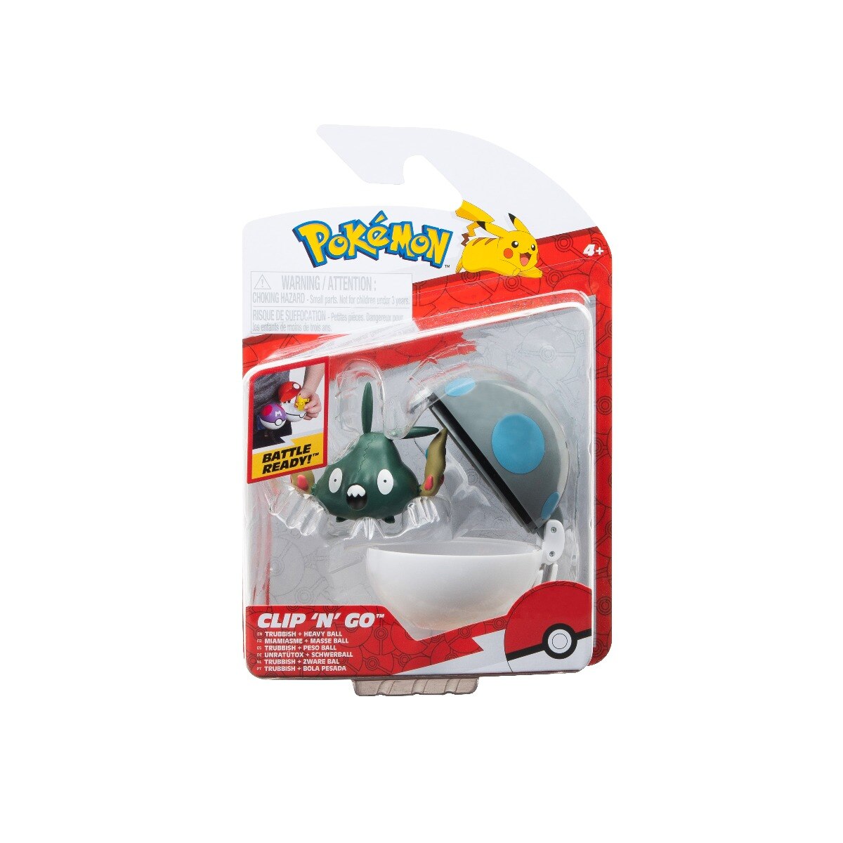 Clip n Go figurakészlet, Pokemon, Trubbish és Heavy Ball, 2 db - eMAG.hu