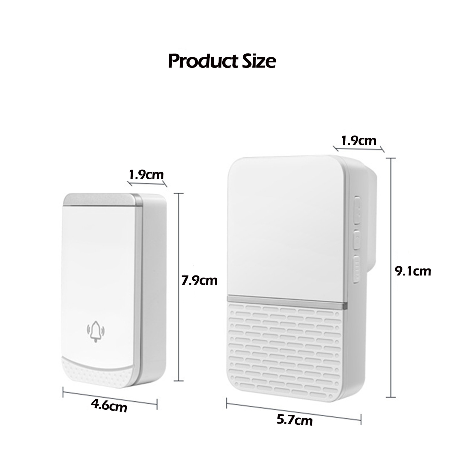 Sonerie fara fir / wireless smart cu emitatoare si receptor, NUODWELL ...