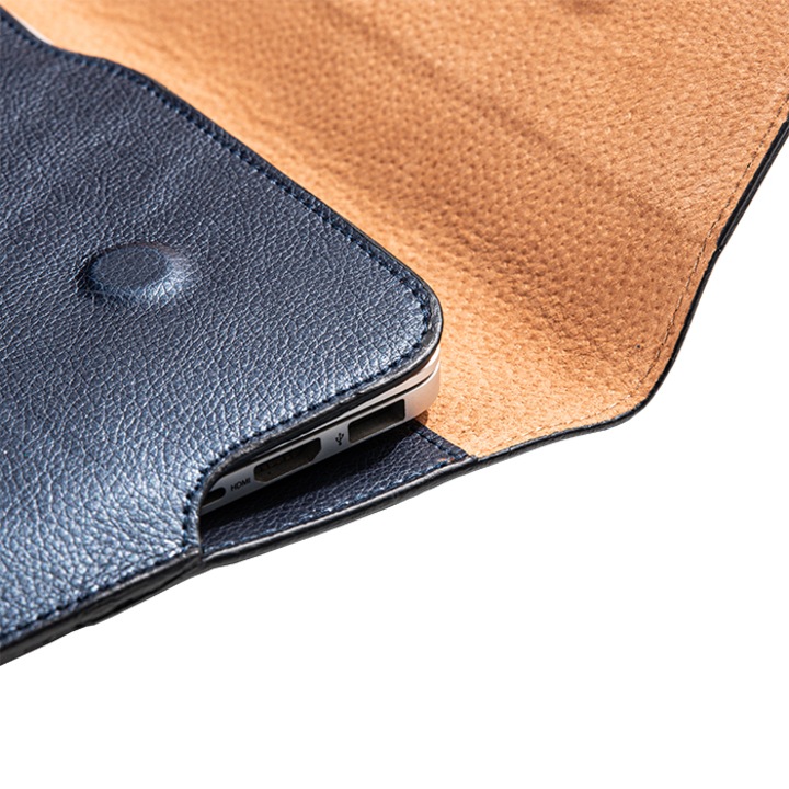 Husa laptop MacBook Air, MacBook PRO 14 inch, lucrata manual, piele ...