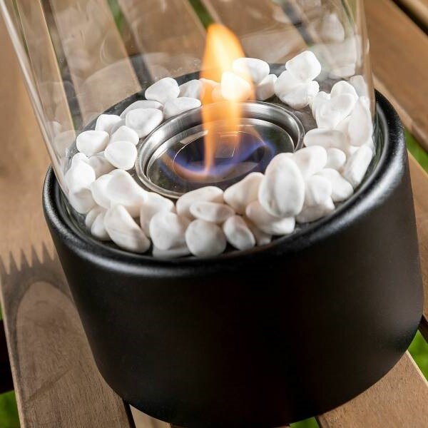 Semineu decorativ pe bio-etanol, portabil, interior/exterior, fara fum ...