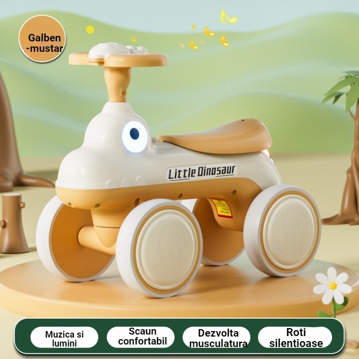 Bicicleta Pentru Copii, Flippy, Fara Pedale, Cu Patru Roti, Din Plastic ...