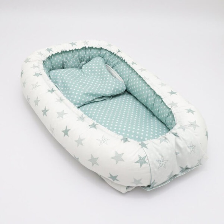 Cosulet bebelus pentru dormit Baby Nest, husa 100% bumbac - eMAG.ro