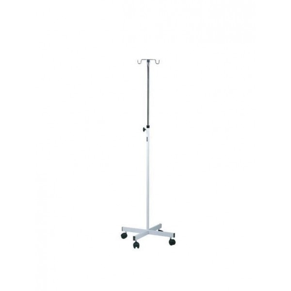 Stativ de perfuzii cu cadru inox si 2 carlige, 4 roti - eMAG.ro