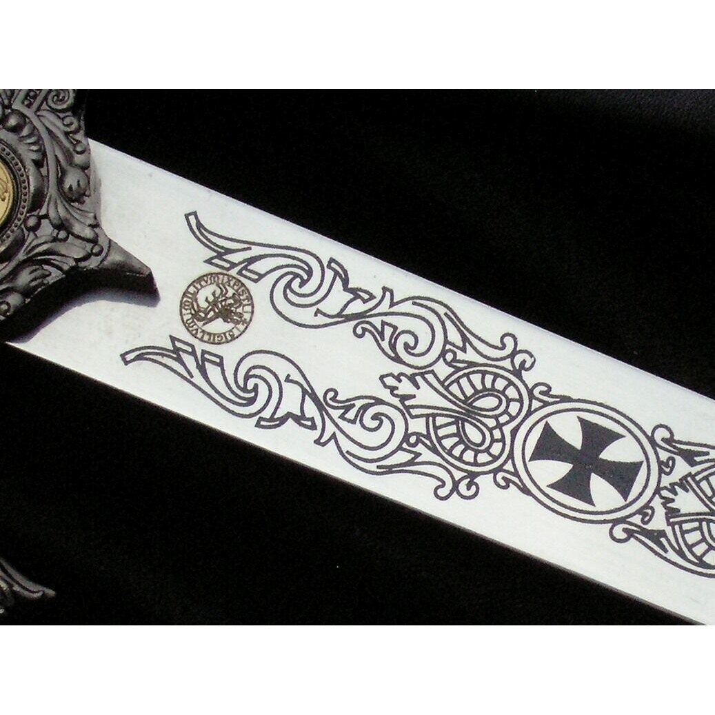 Sabie Cavaler Templier cu Teaca, Decorativa, Inox, 75cm, JT6136SU - eMAG.ro