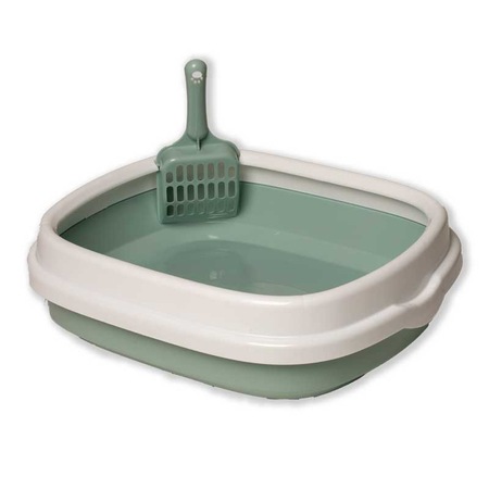 Litiera mica pentru pui de pisica, Sarsaila, vernil, 39x33x11 cm - eMAG.ro