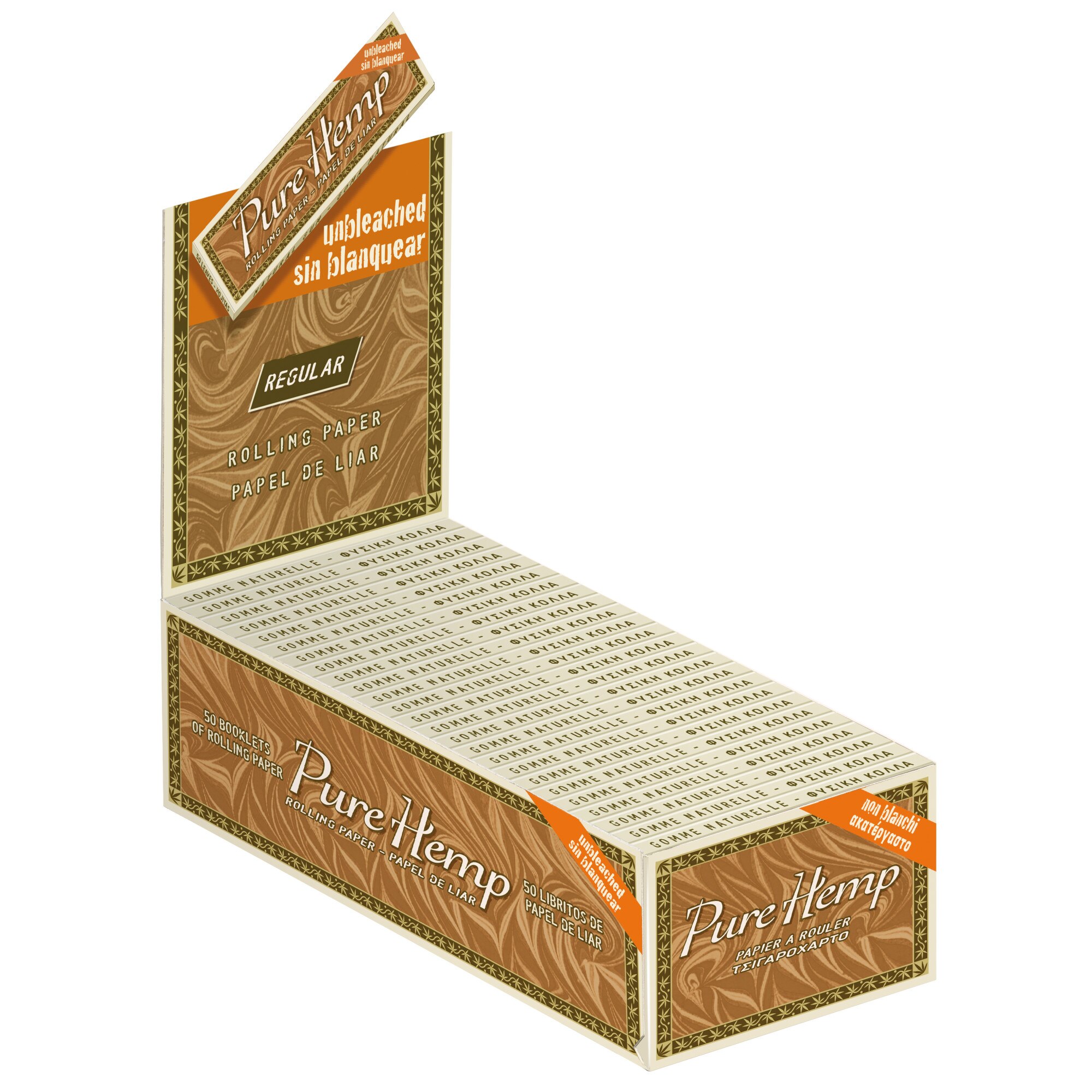 Set Foite Rulat Pure Hemp Regular Unbleached, 50 Bucati - eMAG.ro