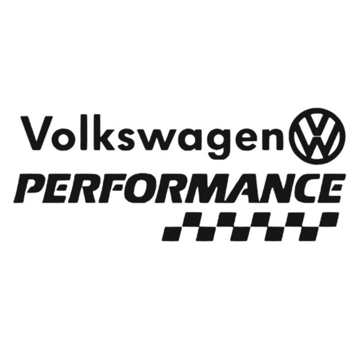 Sticker VW Performance, negru, 25cm - eMAG.ro