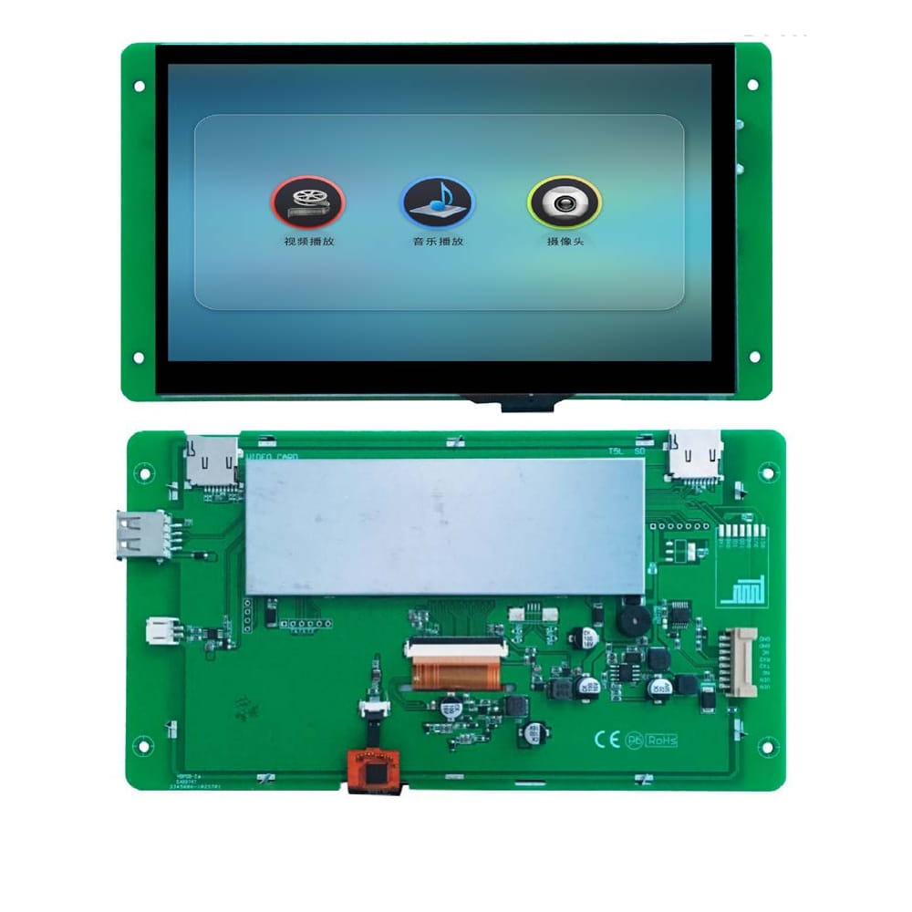 Afisaj LCD, DWIN, 7", Redare card SD video AVI, FLV, MOV, MP4 - eMAG.ro