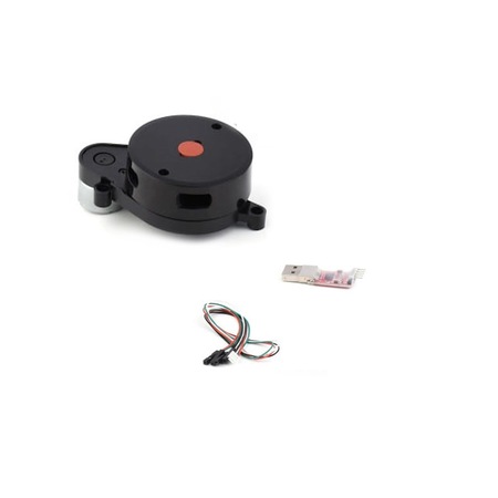 Radar laser cu triangulare, LiDAR D200, Waveshare, 8 m, 360°, Negru ...