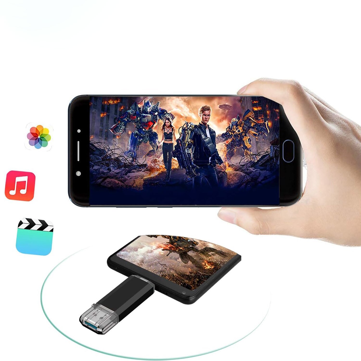 Stick de memorie Topesel U650, 128GB, 2 in 1, USB 3.0 si Type-C ...