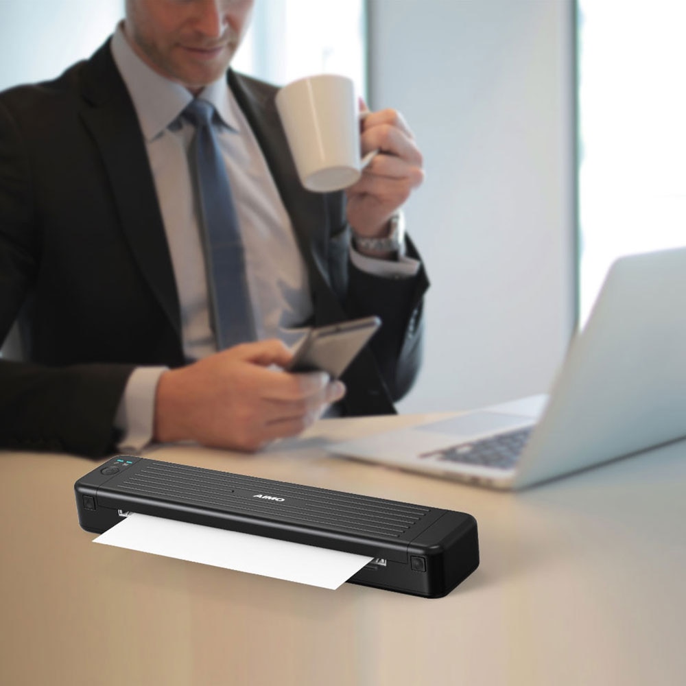 Imprimanta termica portabila full A4 AIMO P831,300 dpi, conectare ...