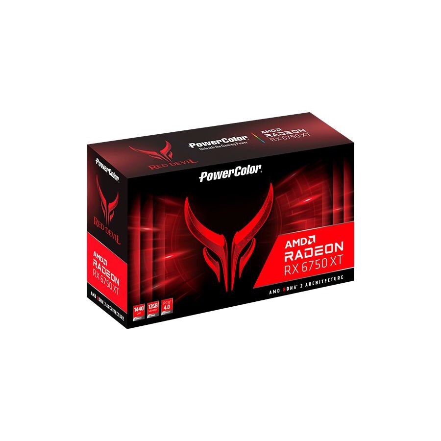 PowerColor RX 6750 XT 12GB DDR6 Red Devil OC AXRX 6750XT 12GBD6-3DHE/OC ...