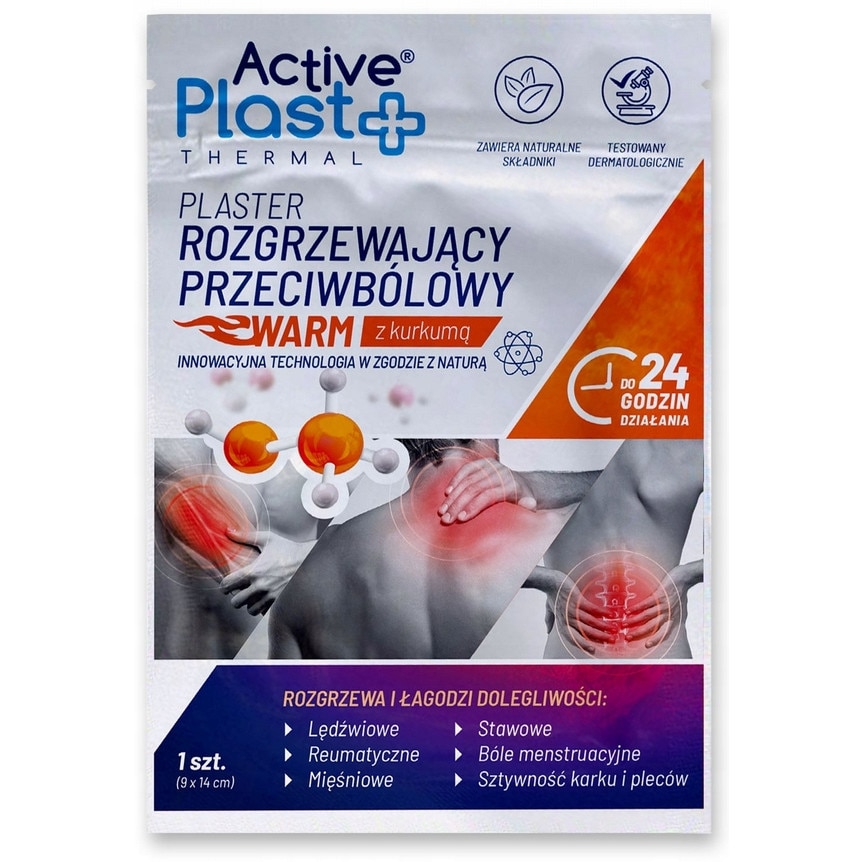 Plasture incalzitor pentru durere cu turmeric Active Plast - eMAG.ro