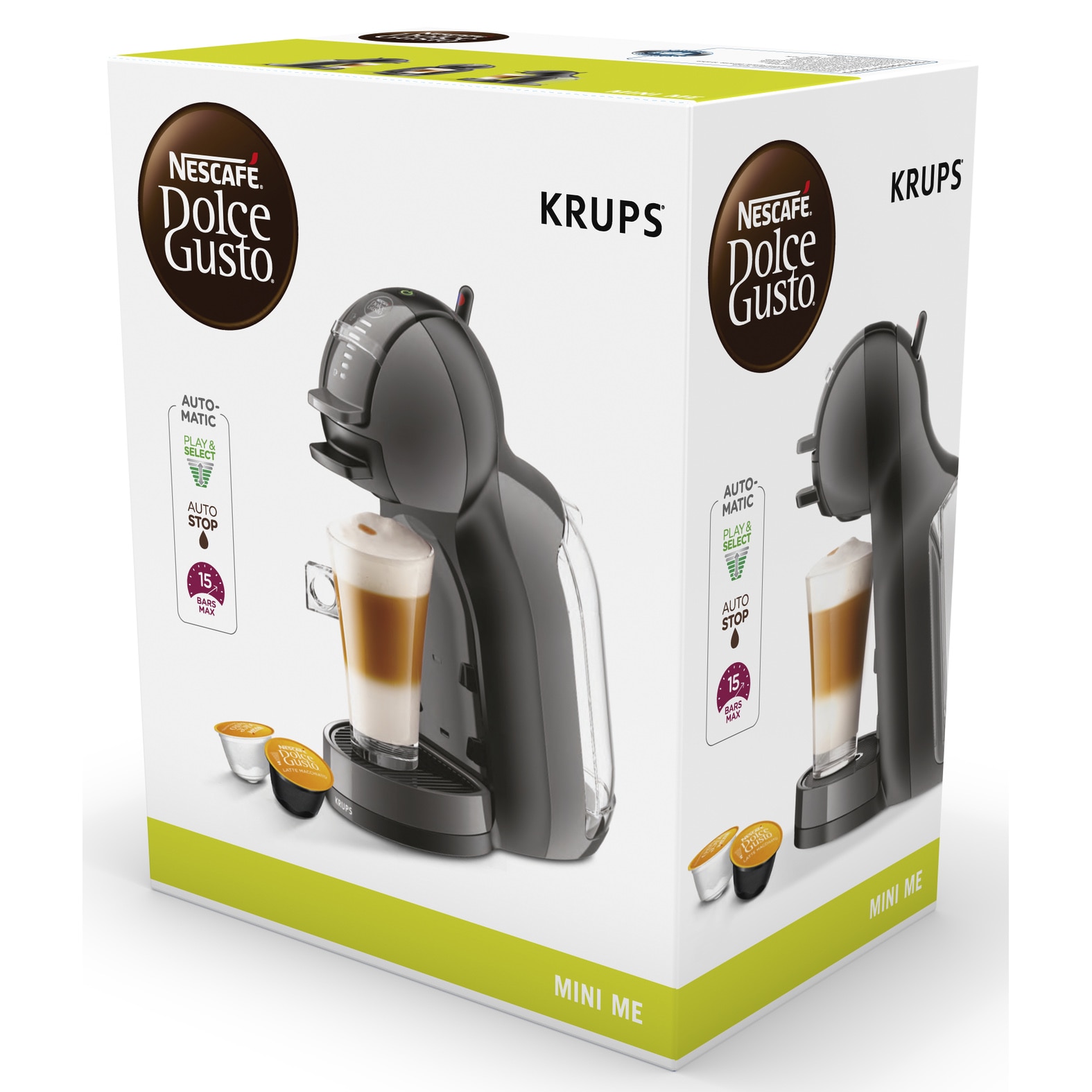 KRUPS NESCAFÉ® Dolce Gusto® Mini Me KP123810, 15 bar nyomás, 1500 W ...
