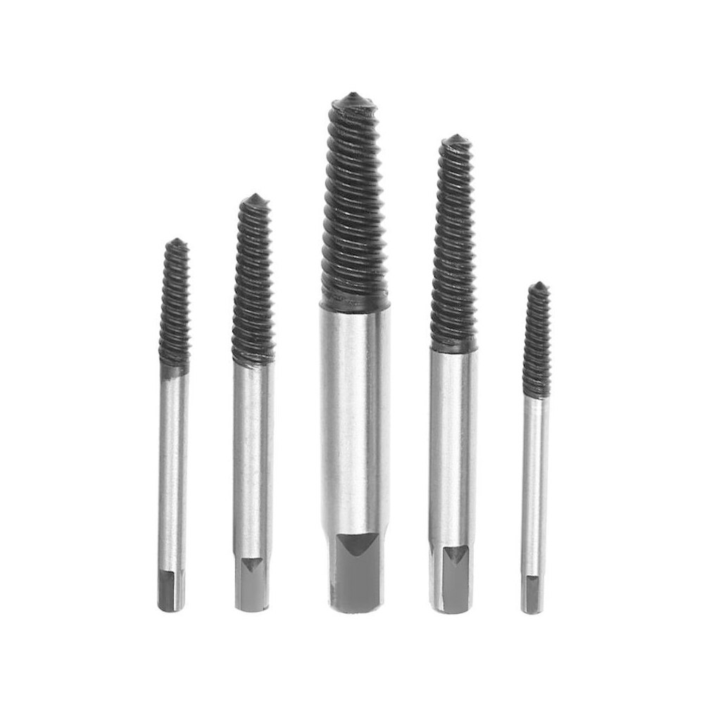 Kit extractor suruburi rupte, Sunmostar, Otel, 5 bucati, Gri - eMAG.ro