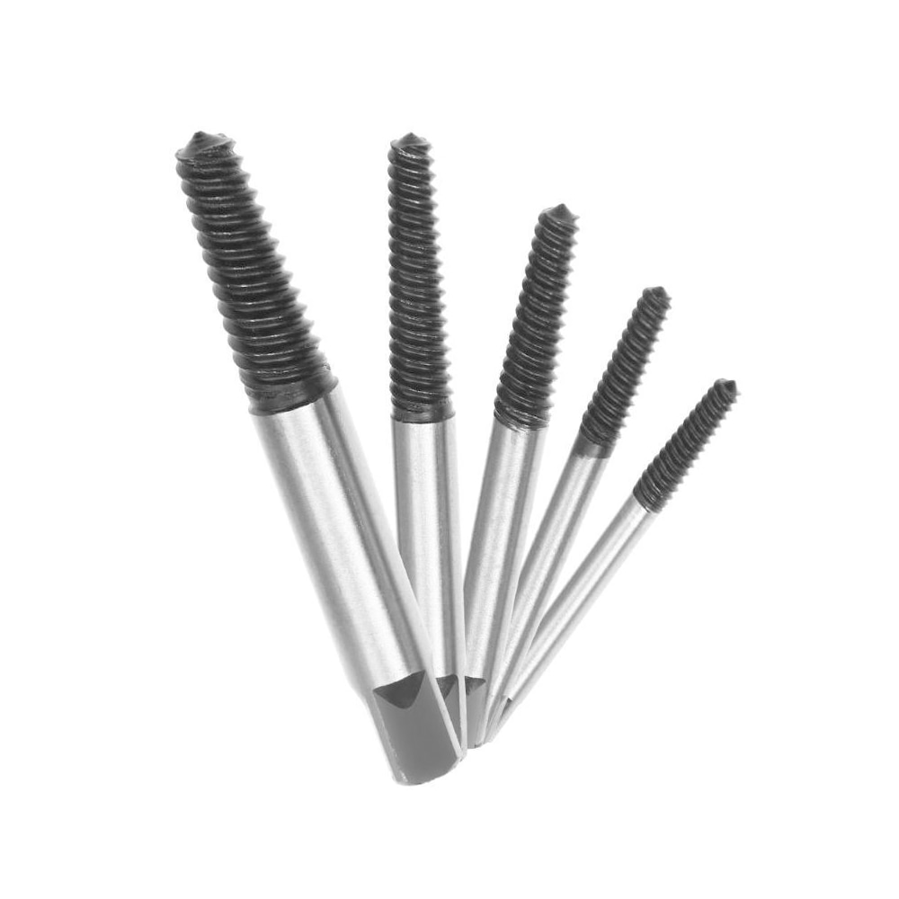 Kit extractor suruburi rupte, Sunmostar, Otel, 5 bucati, Gri - eMAG.ro