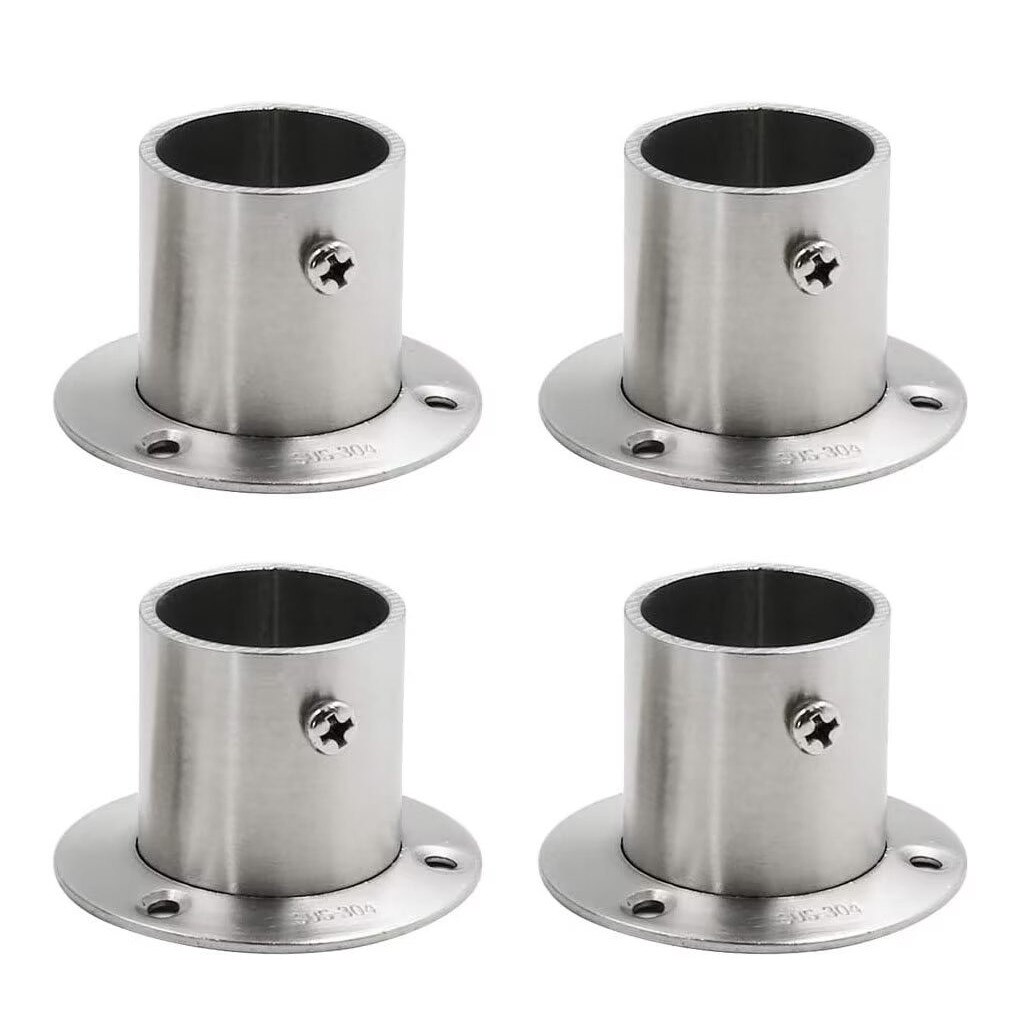 Suport pentru flansa tija de dulap, Sunmostar, Inox, Diametru 32mm ...