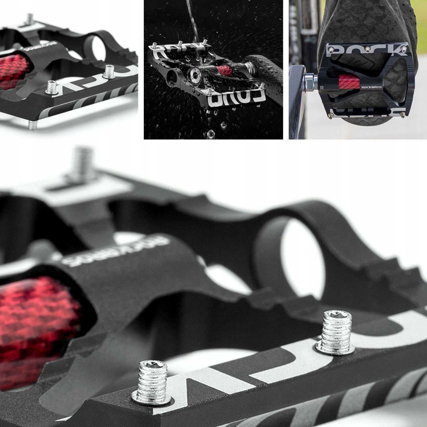 Set 2 pedale Rockbros, Aluminiu, Negru - eMAG.ro