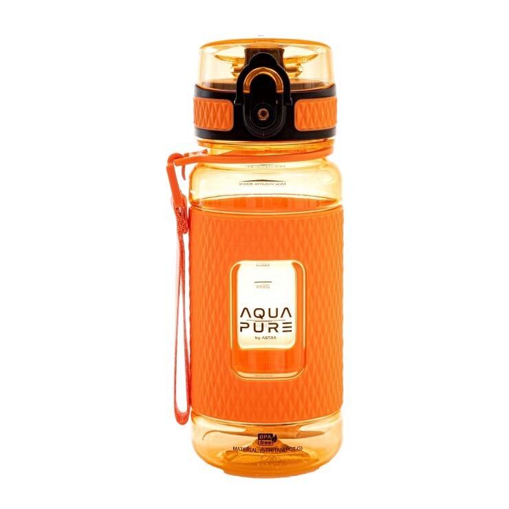 Sticla de apa, AquaPure, Tritan, 400ml, Portocaliu neon - eMAG.ro