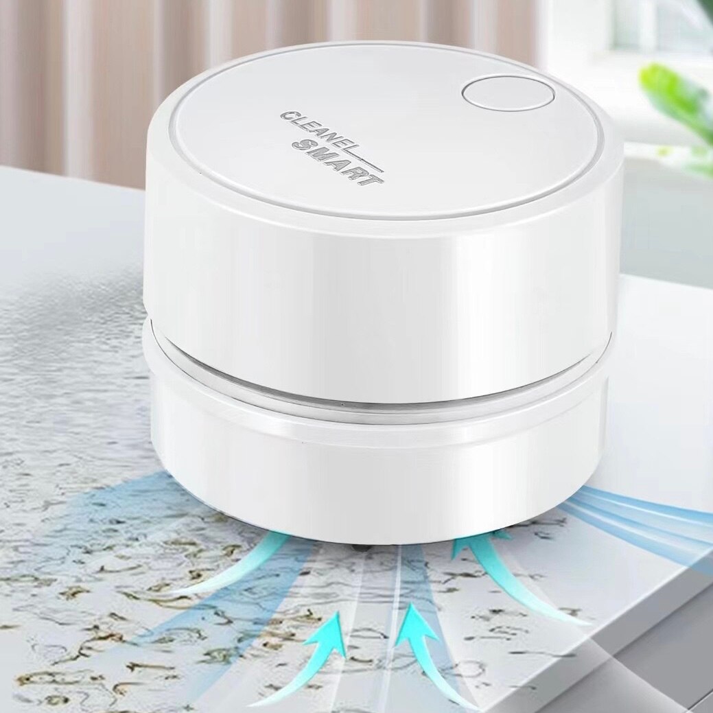 Mini aspirator, Cleanel, Portabil, USB, Alb - eMAG.ro