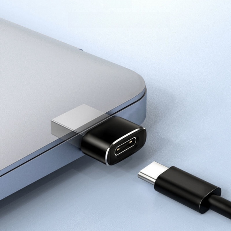 Адаптер, USB-C женски/USB, черен - eMAG.bg