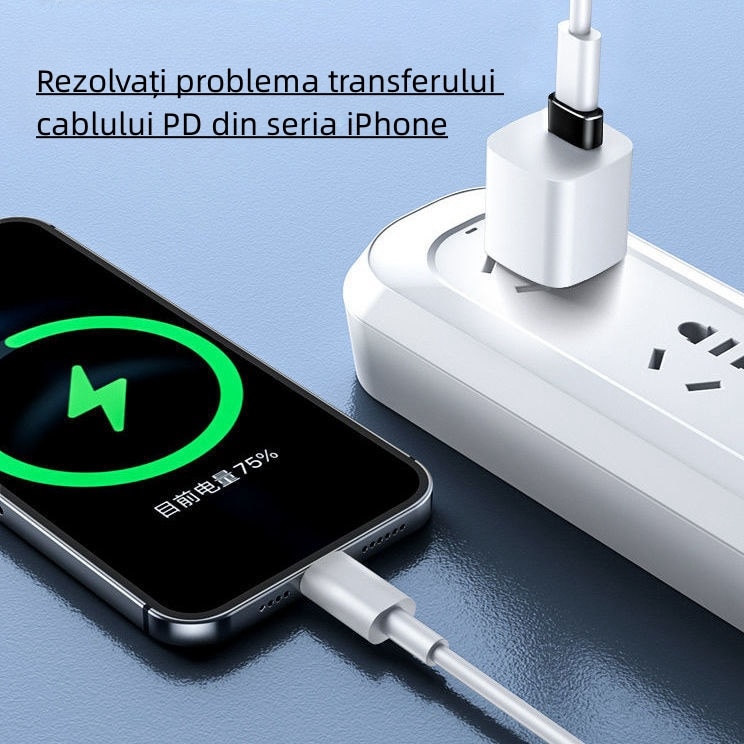 Adaptor, USB-C mama/USB, Negru - eMAG.ro