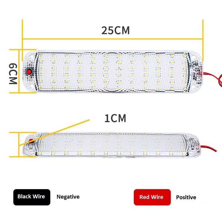Lampa de interior cu Led 12V / 24V 25CM, 72 SMD - KH-3356 - eMAG.ro