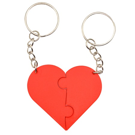 Set 2 Brelocuri Inima puzzle - eMAG.ro