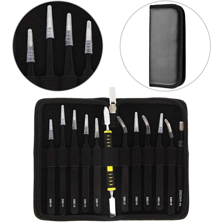 Set pensete, Sunmostar, Inox, Negru - eMAG.ro