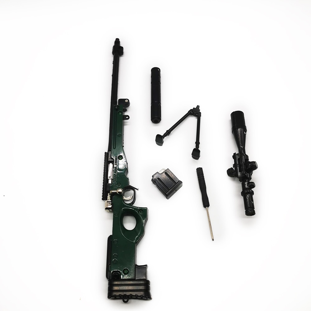 Jucarie Miniatura de colectie Pusca Sniper 42 cm, integral din metal ...