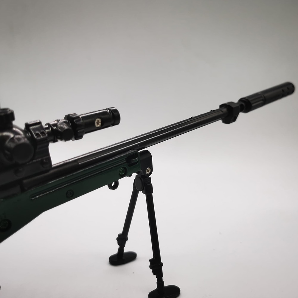 Jucarie Miniatura de colectie Pusca Sniper 42 cm, integral din metal ...