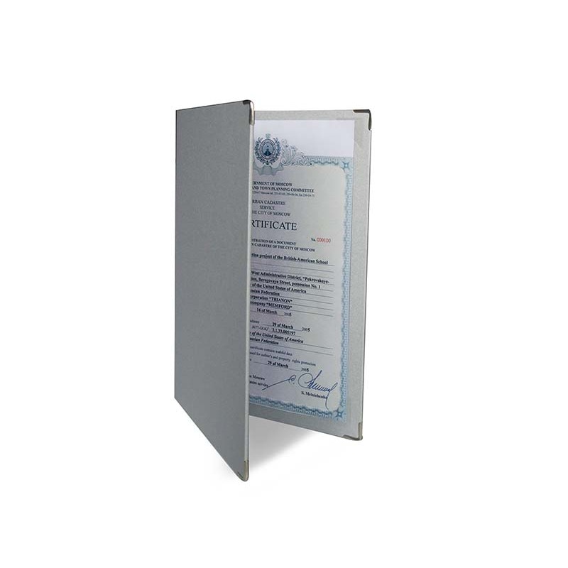 Coperta pentru certificate si diplome, A4, Argintiu - eMAG.ro