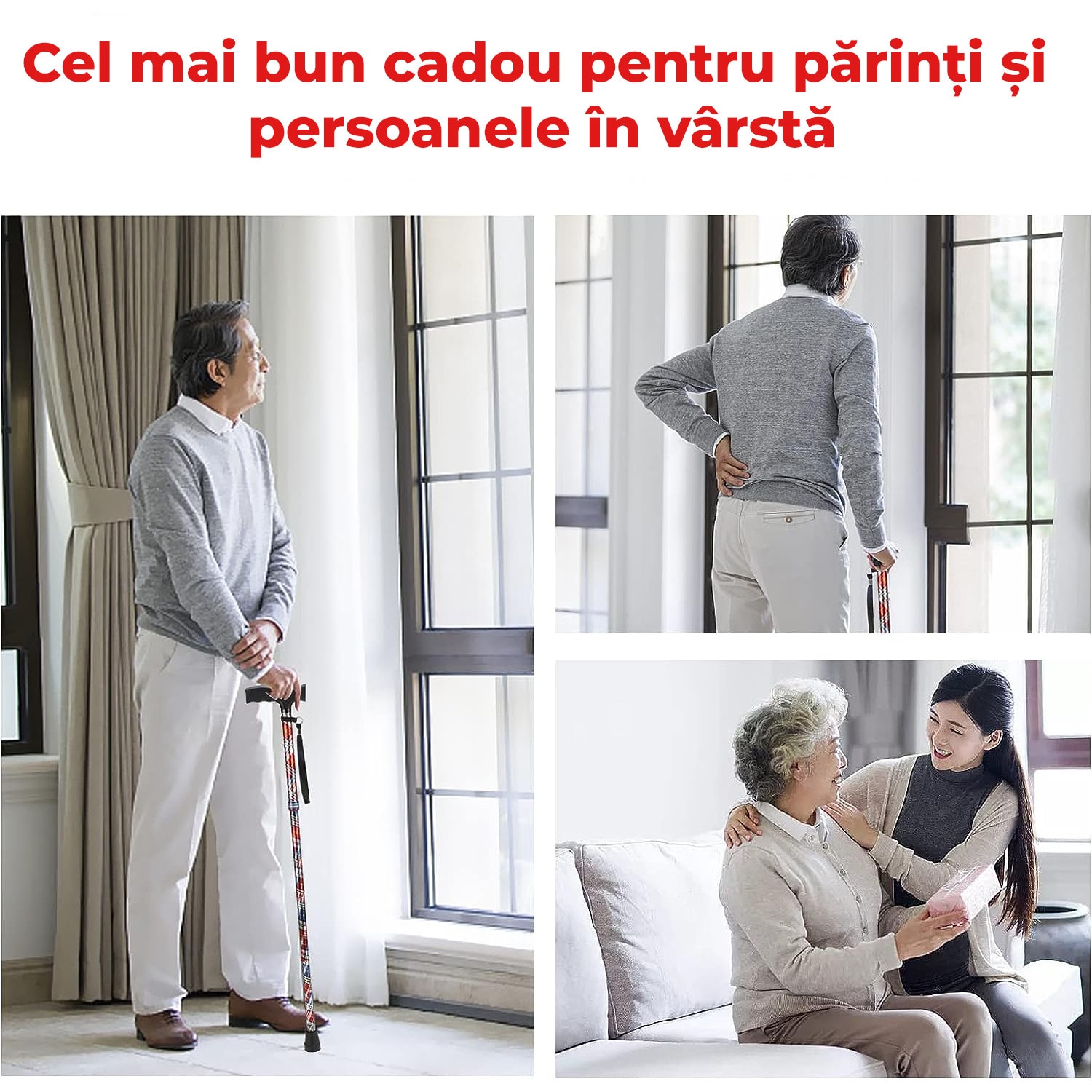 Baston ortopedic de sprijin pliabil Regal Bliss ® usor reglabil ...