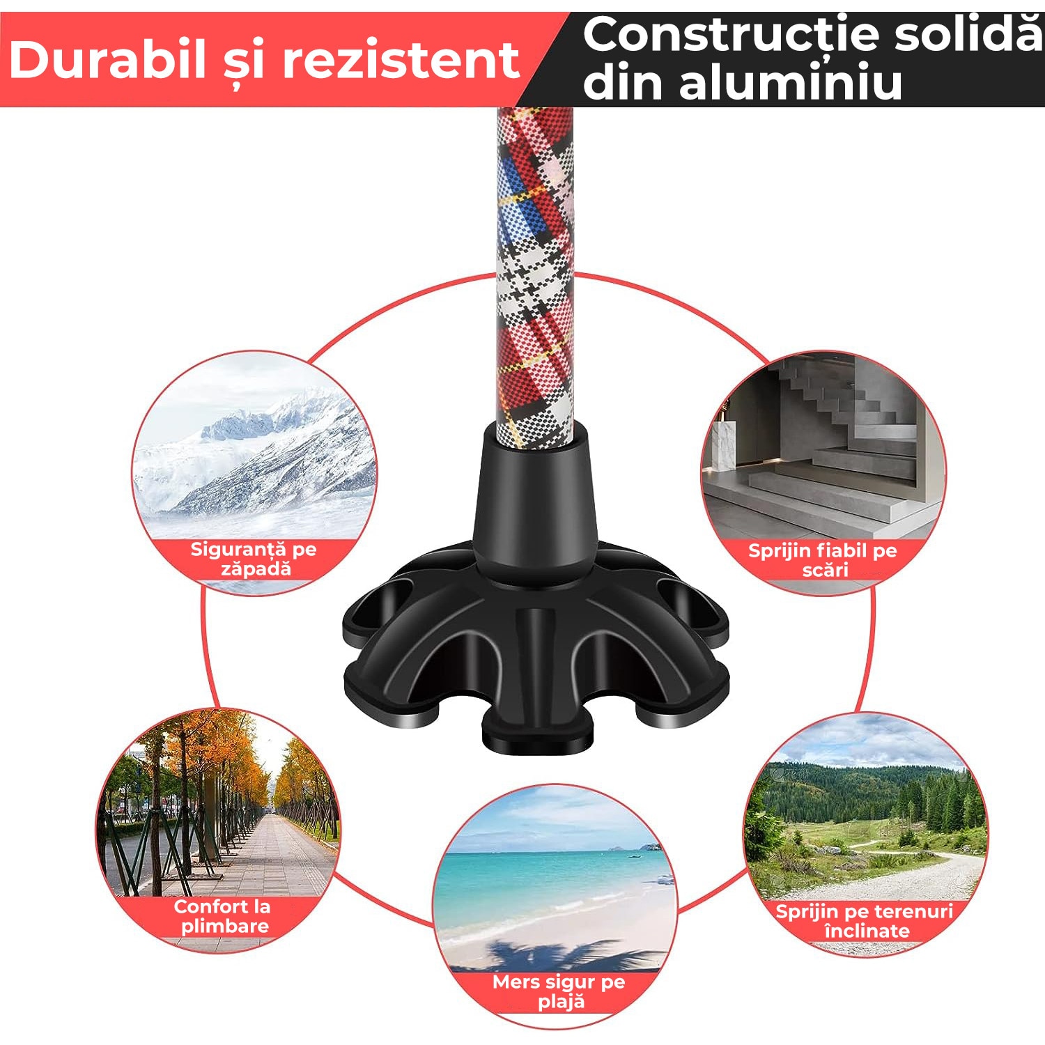 Baston ortopedic de sprijin pliabil Regal Bliss ® usor reglabil ...