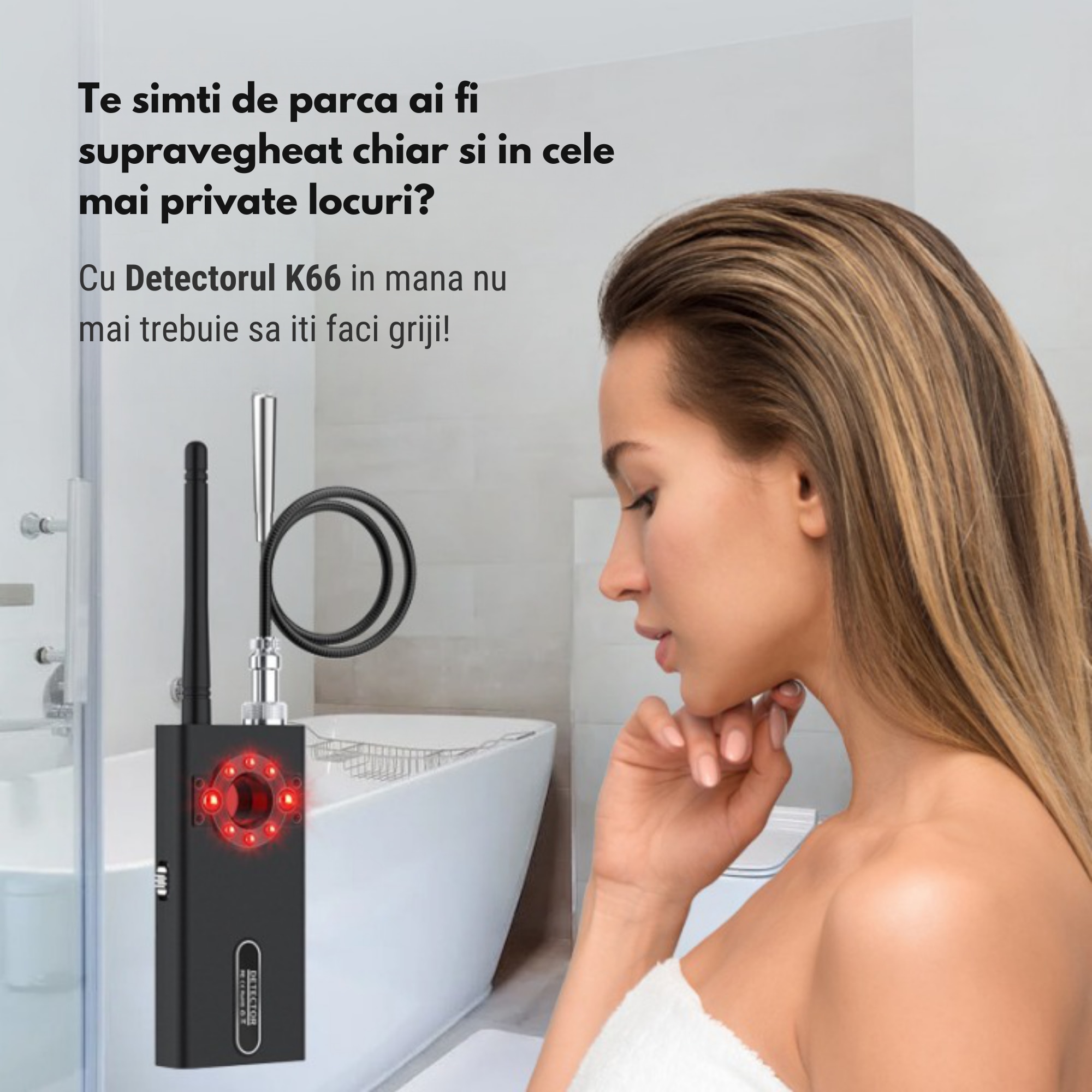 Detector aparate si dispozitive de spionaj multifunctional, model K66 ...