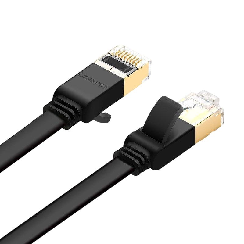 Cablu retea UGREEN NW106 Ethernet Cat. 7, mufat 2xRJ45, STP, Flat ...